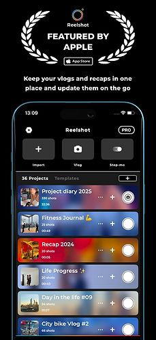 Reelshot | Youtube Vlog Camera & Video Editor | Loved by creators